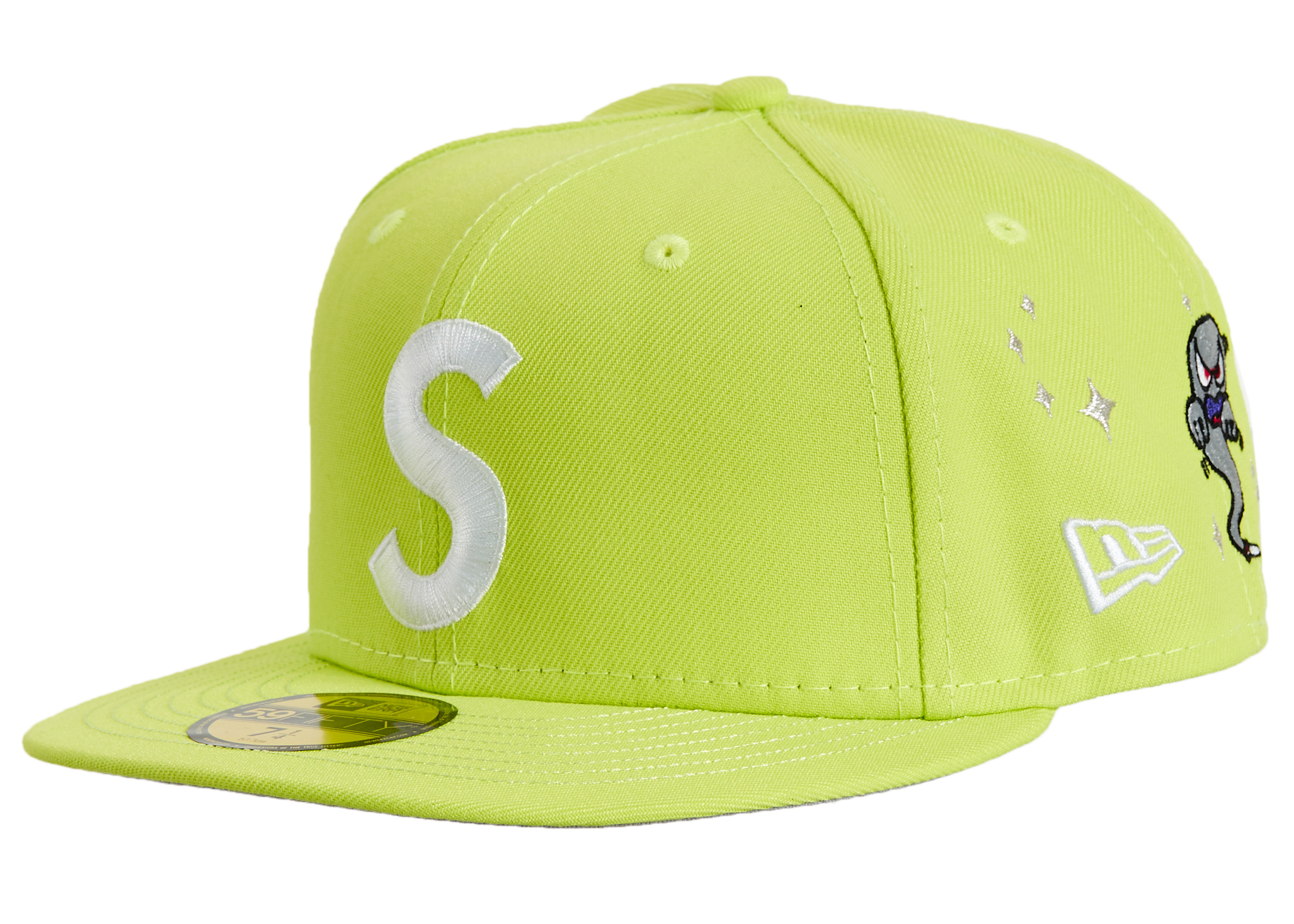 Supreme Characters S Logo New Era Cap - Neon Green | Editorialist